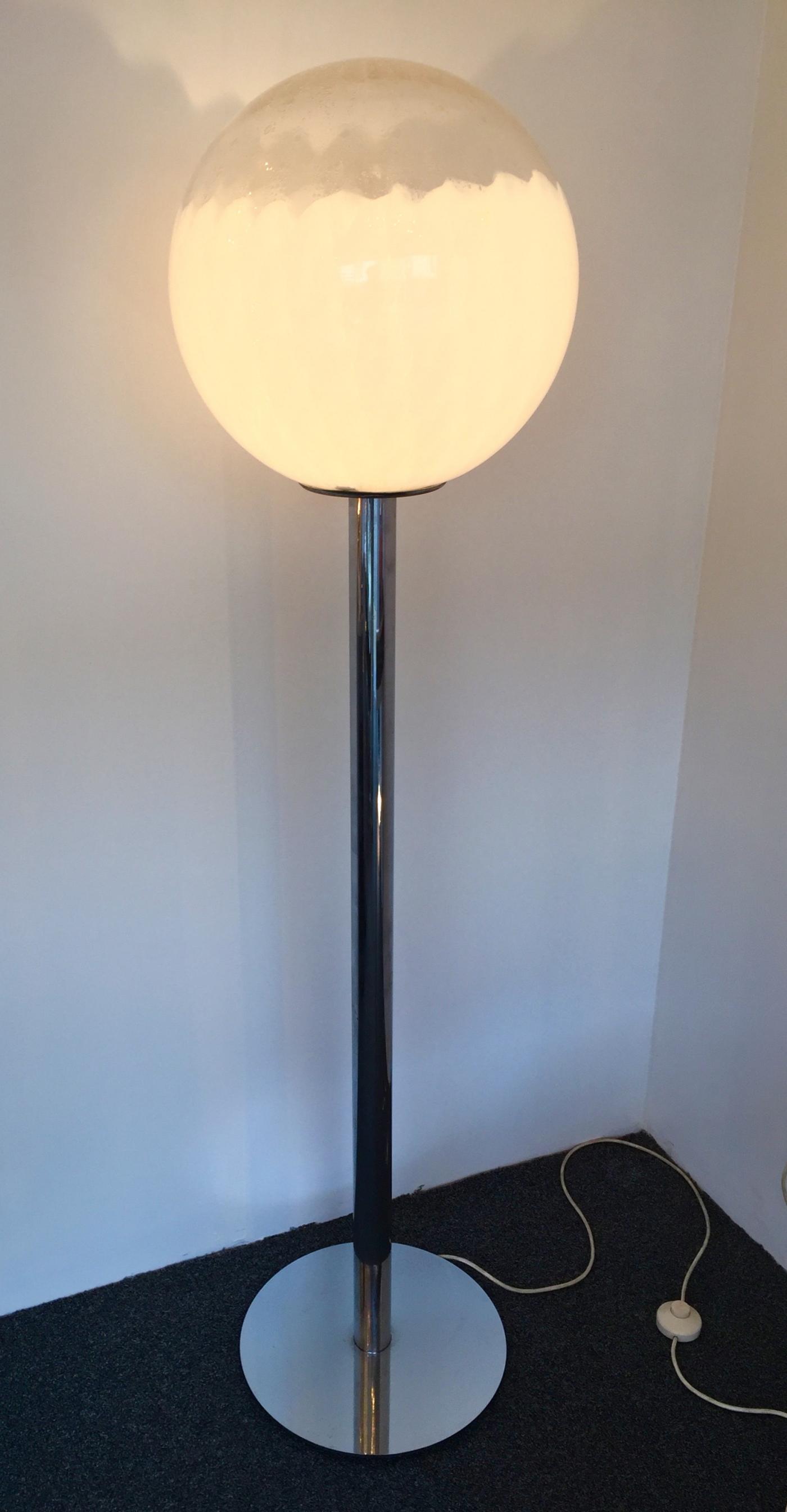 Lampadaire verre et métal La Murrina Murano, Italie, 1970 | Paul Bert ...