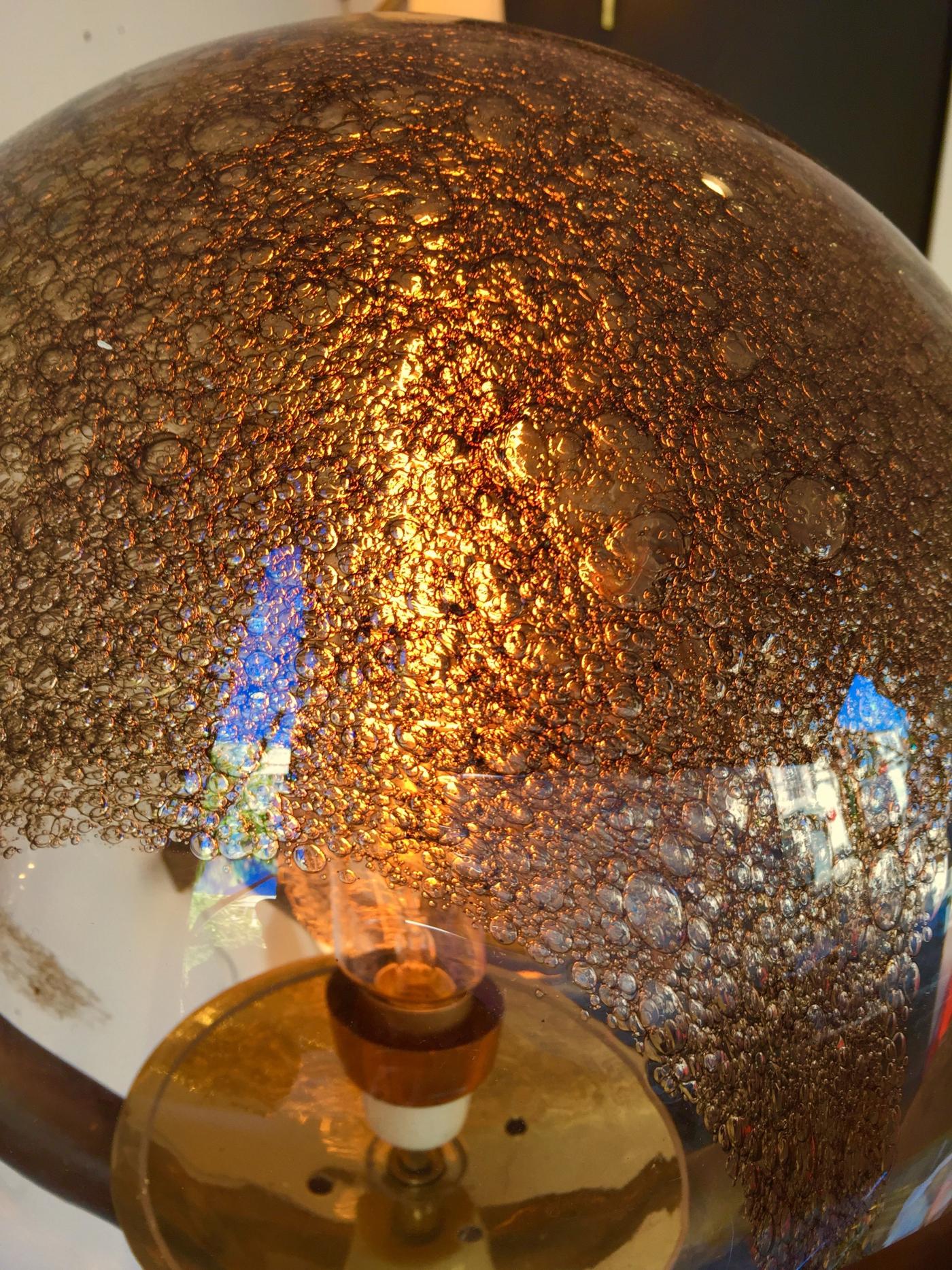 Paire d'appliques La Murrina verre Murano métal et laiton , 1980 ...