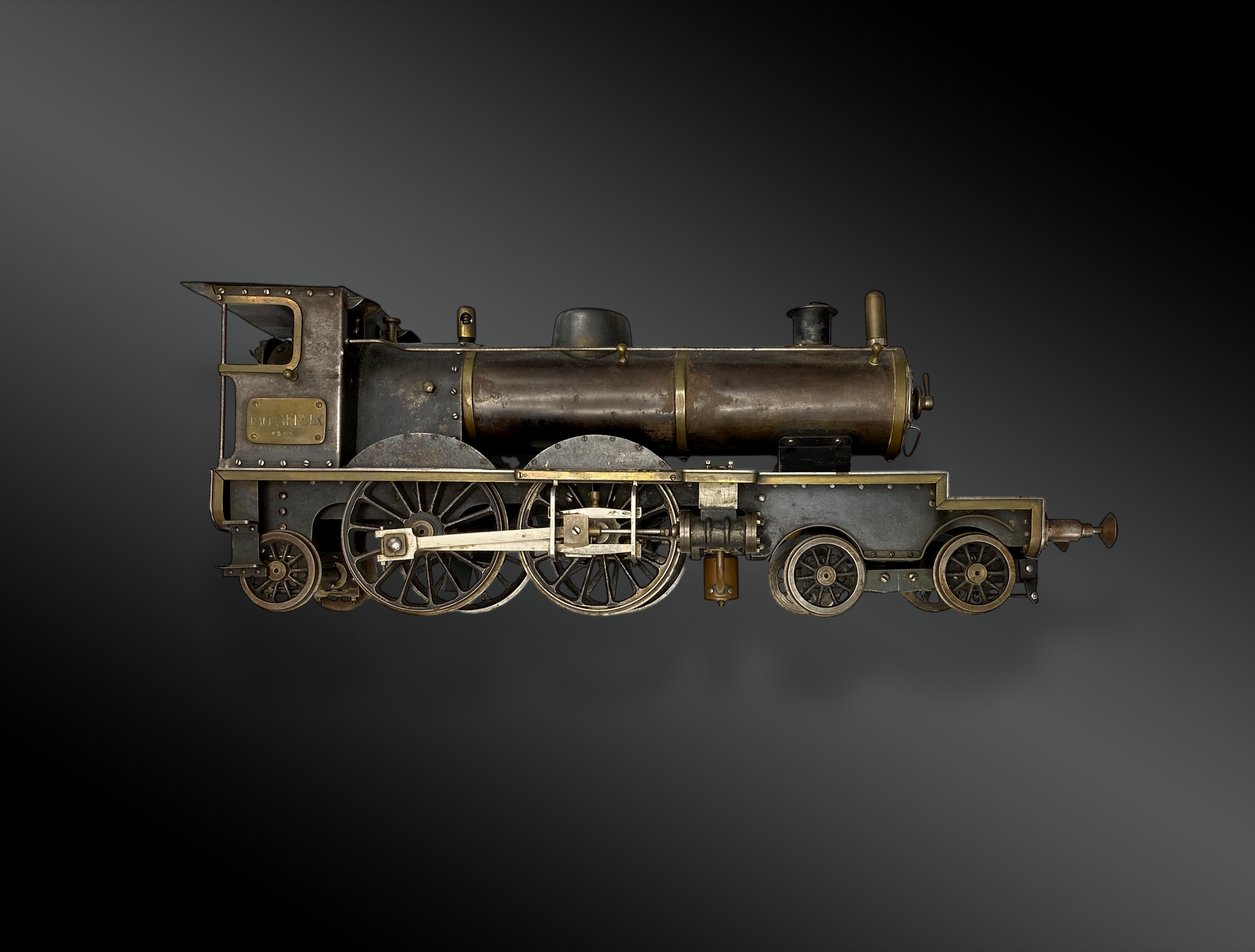 Iron and steel steam locomotive. Masterwork by Paul MELEUX | Paul Bert ...