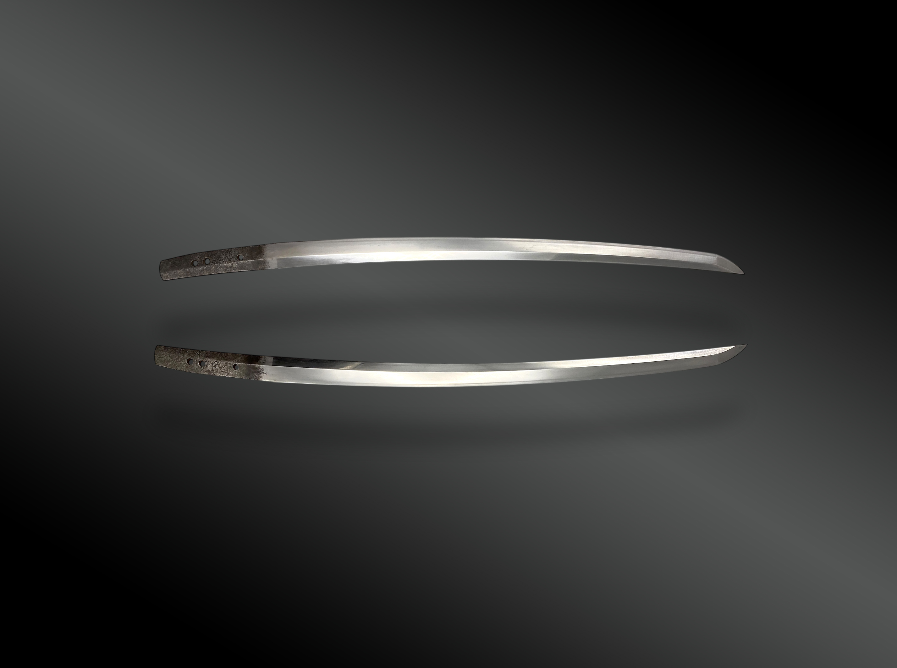 Short Japanese sword, wakizashi in shirasaya, signed, with Koshirae ...