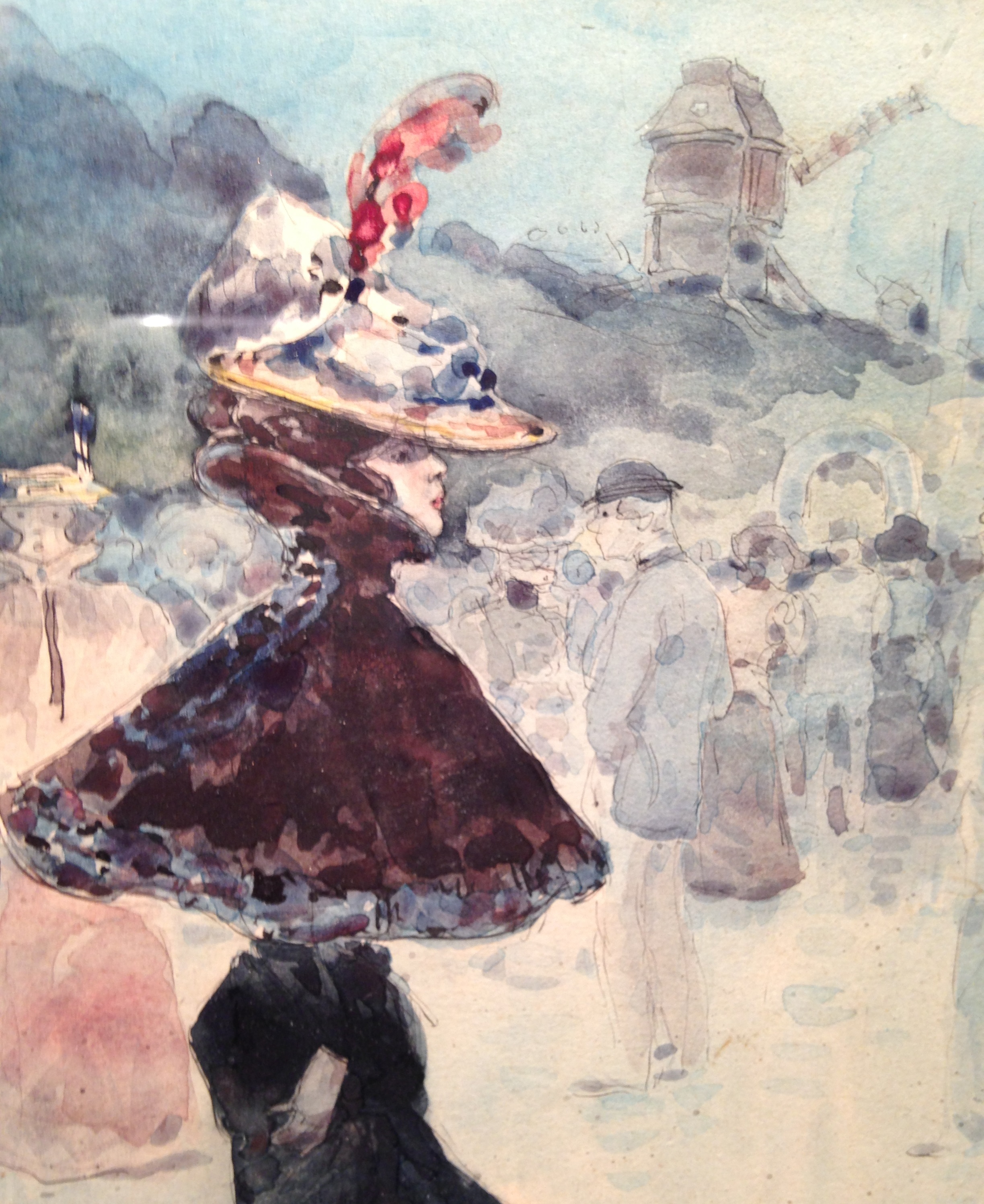 Aquarelle, Henry Somm, XIXème siècle | Paul Bert Serpette