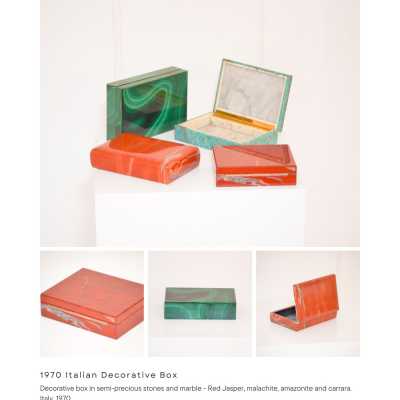 1970s Italian Decorative Box in Semi-Precious Stones and Marble | Paul ...